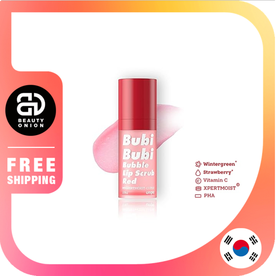 UNPA Bubi Bubi Bubble Lip Scrub RED 10ml | Shopee Malaysia