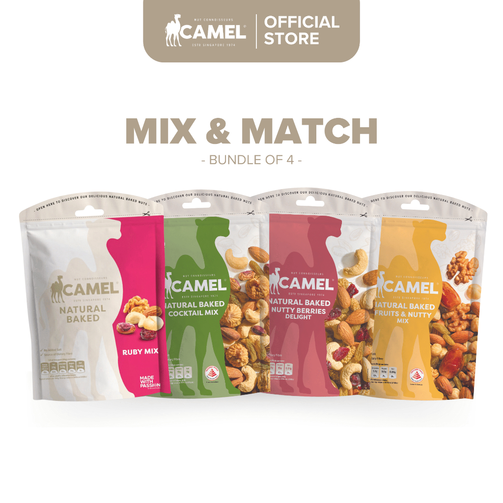 Camel Natural Mixed Fruit & Nuts 150g | Mix & Match Bundle of 4 ...