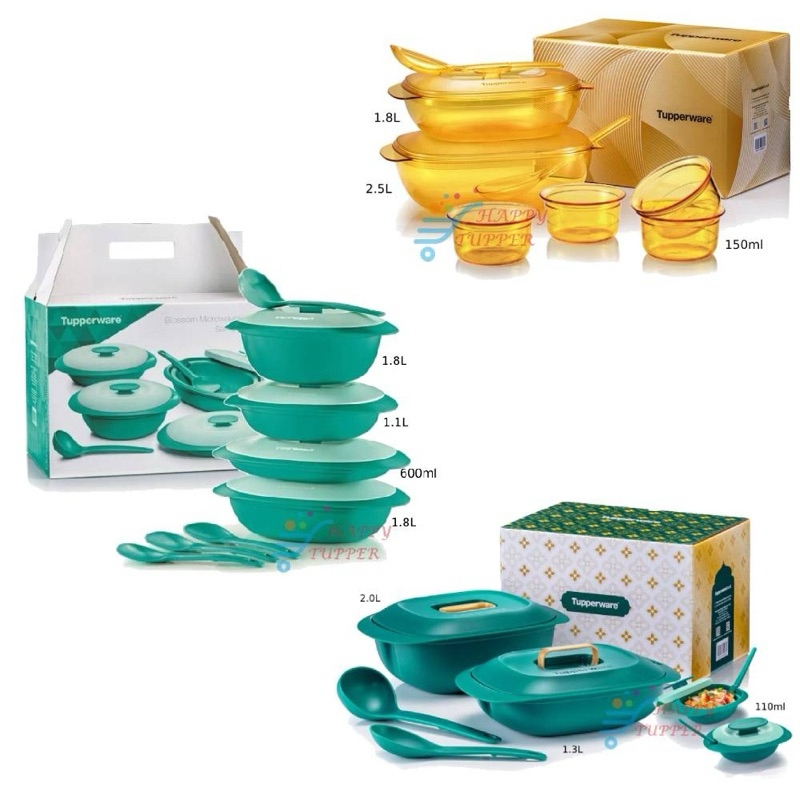 Tupperware Server Set (Gourmet Server Set) / Tupperware Blossom Set ...