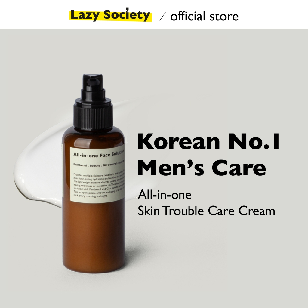 [Lazy Society] All-in-One Men’s Facial Solution - Toner, Cream for ...