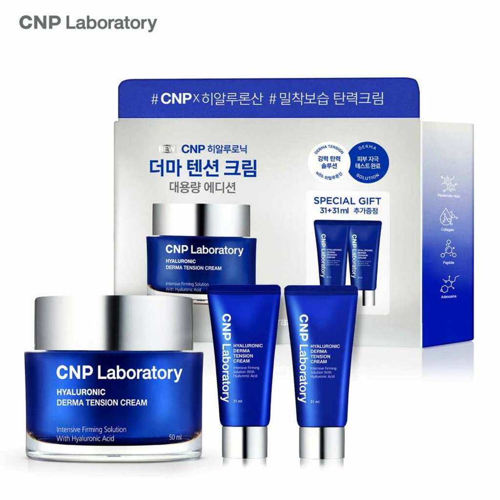 【CNP】 Hyaluronic Derma Tension Cream 50mL + 31mL + 31mL Special Set | Shopee Malaysia