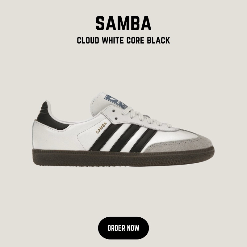 Adi Samba OG Cloud White Core Black B75806 Premium Quality Sneakers ...