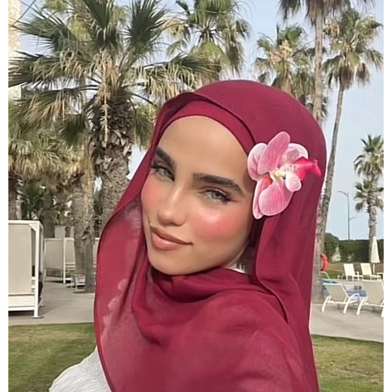 Hijab Bunga Besar Accessories Clip pin Tudung Raya rambut pins clip ...