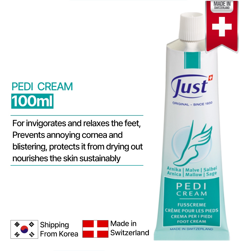 Swiss JUST Pedi Cream for Cracked heels, Feet & Toes (100ml) | Shopee ...