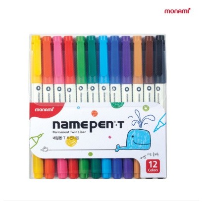 [Monami] Name Pen T(Twin) 12 colors set (Shipped From Korea) | Shopee ...