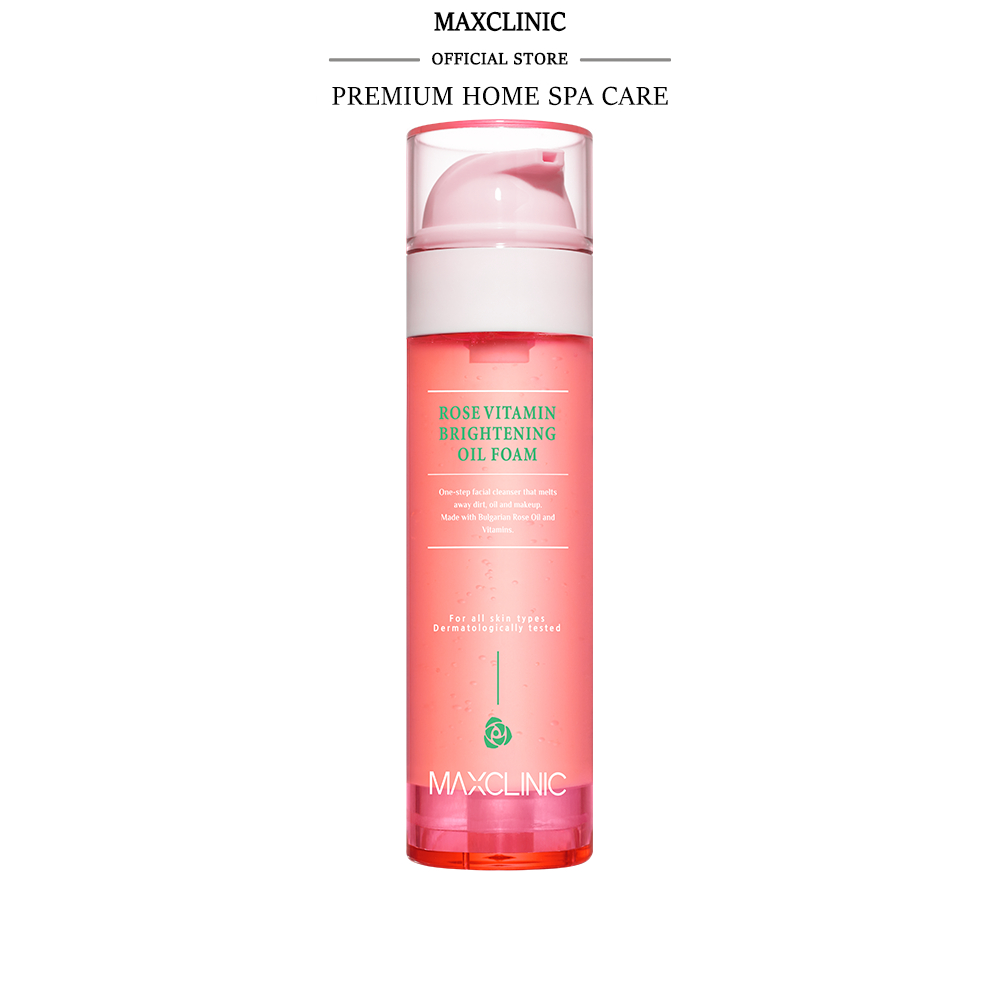 [MAXCLINIC OFFICIAL] Rose Vitamin Brightening Oil Foam Cleanser 110g ...