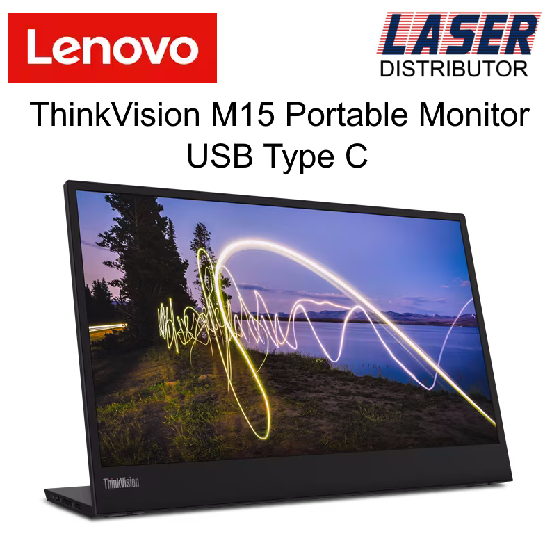 LENOVO ThinkVision M15 15.6" 1920x1080 FHD IPS Mobile Monitor | Shopee ...