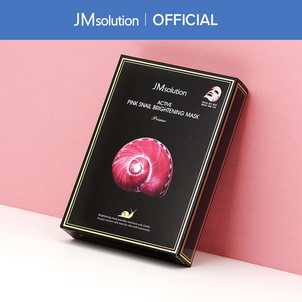 [JMsolution] active pink snail brightening mask prime (10sheets) *12-12-2024 | Shopee Malaysia