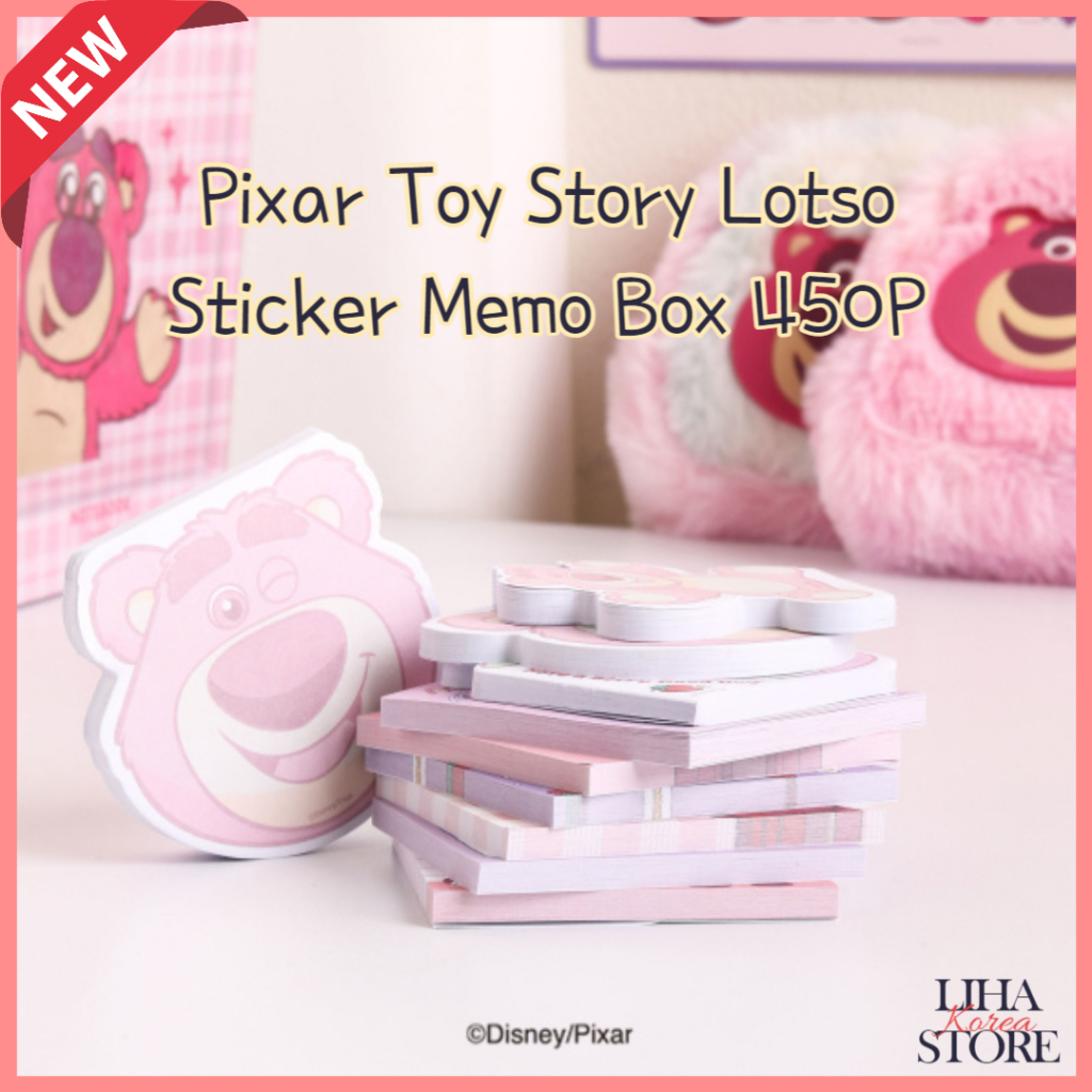 Daiso Korea Pixar Toy Story Lotso Sticker Memo Lotso Sticky Notes Memo ...