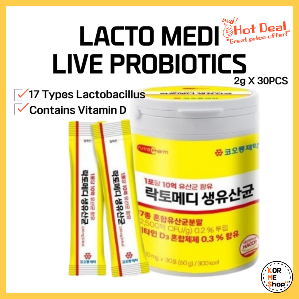 Lacto medi Probiotics / Live Lactic Acid Bacteria Probiotics (30 ...
