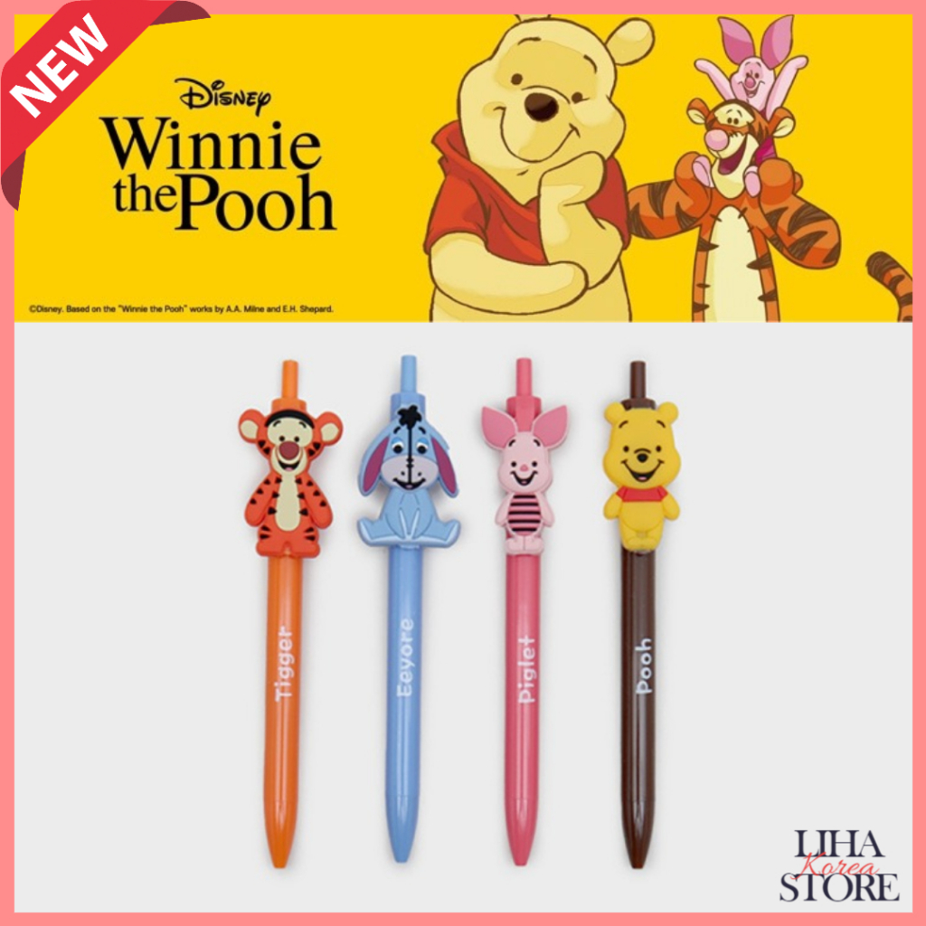 Disney Winnie the Pooh ballpoint Pen 0.38mm Pooh Piglet Eeyore Tigger ...