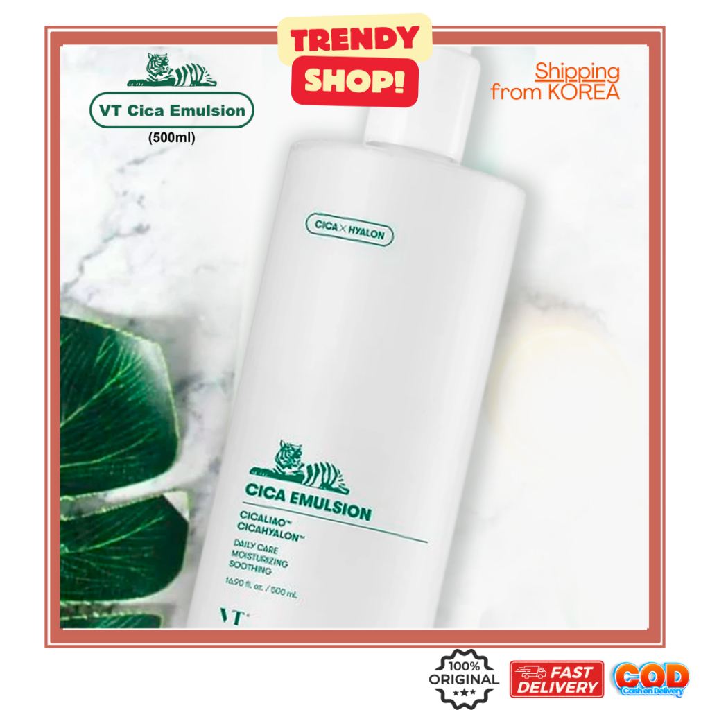 VT Cica x Hyalon Cica Emulsion 500ml | Daily Moisturizing, Soothing & Skin Barrier Strengthening ...