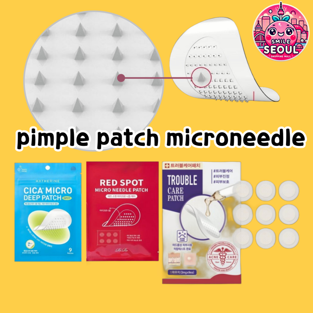 [Smile Seoul] pimple patch microneedle acne patch cica needle pimple patch korean | Shopee Malaysia