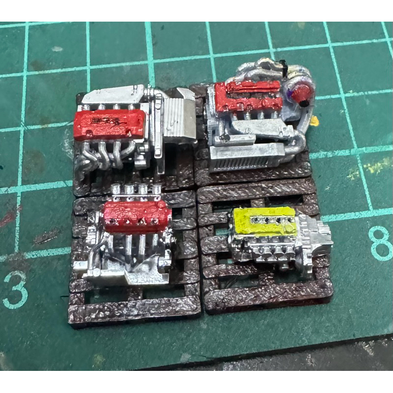 Diorama Combo Honda engine 1/64 ( B18 ITB, D16, F20C stock, K20 turbo ...