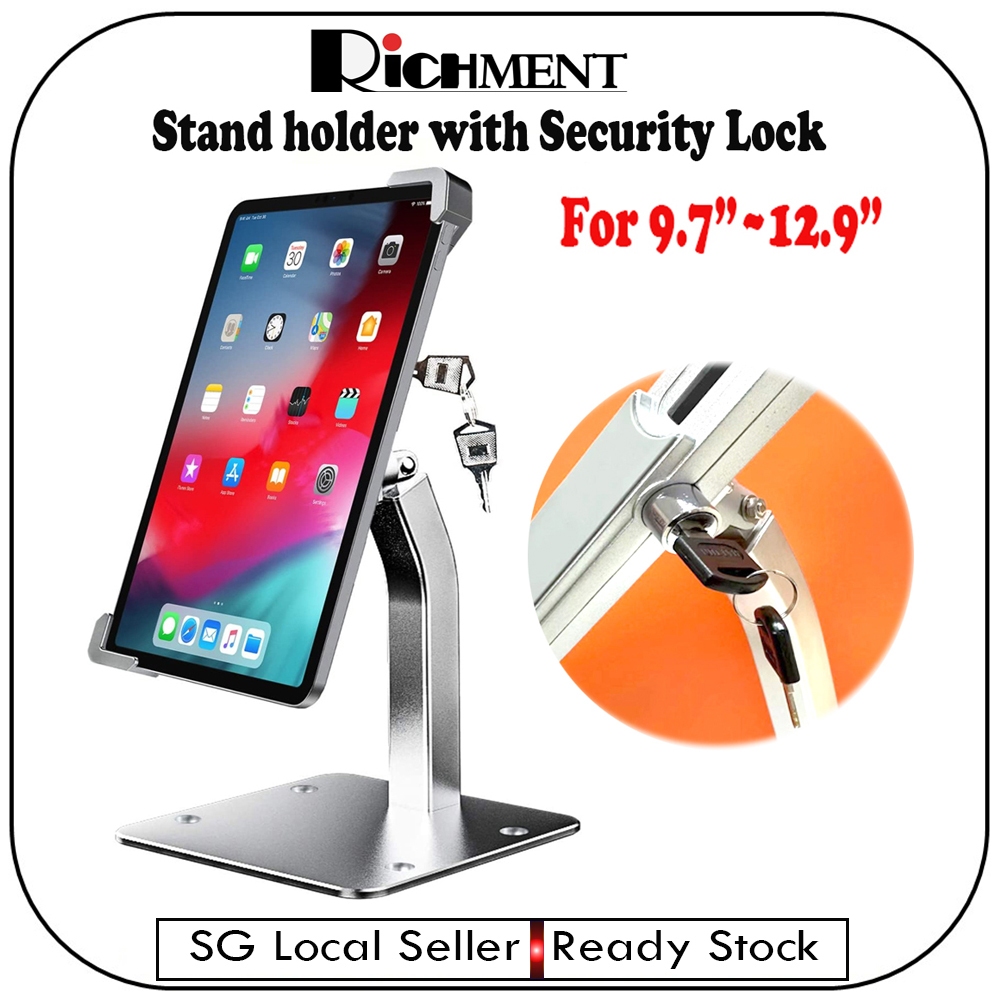 SG SELLER 】Anti Theft Tablet Kiosk Stand for 9"-14" Tablet Security ...