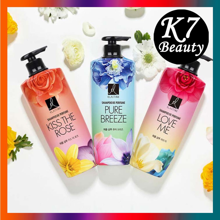 [ELASTINE] ELASTIN Shampoo & Conditioner (Kiss/Pure Breeze/Love Me)600ml/760g | Shopee Malaysia