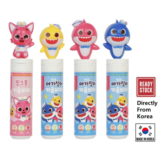 [PINKFONG] Baby shark Figure Vitamin C Candy 15 tablets (Directly from ...