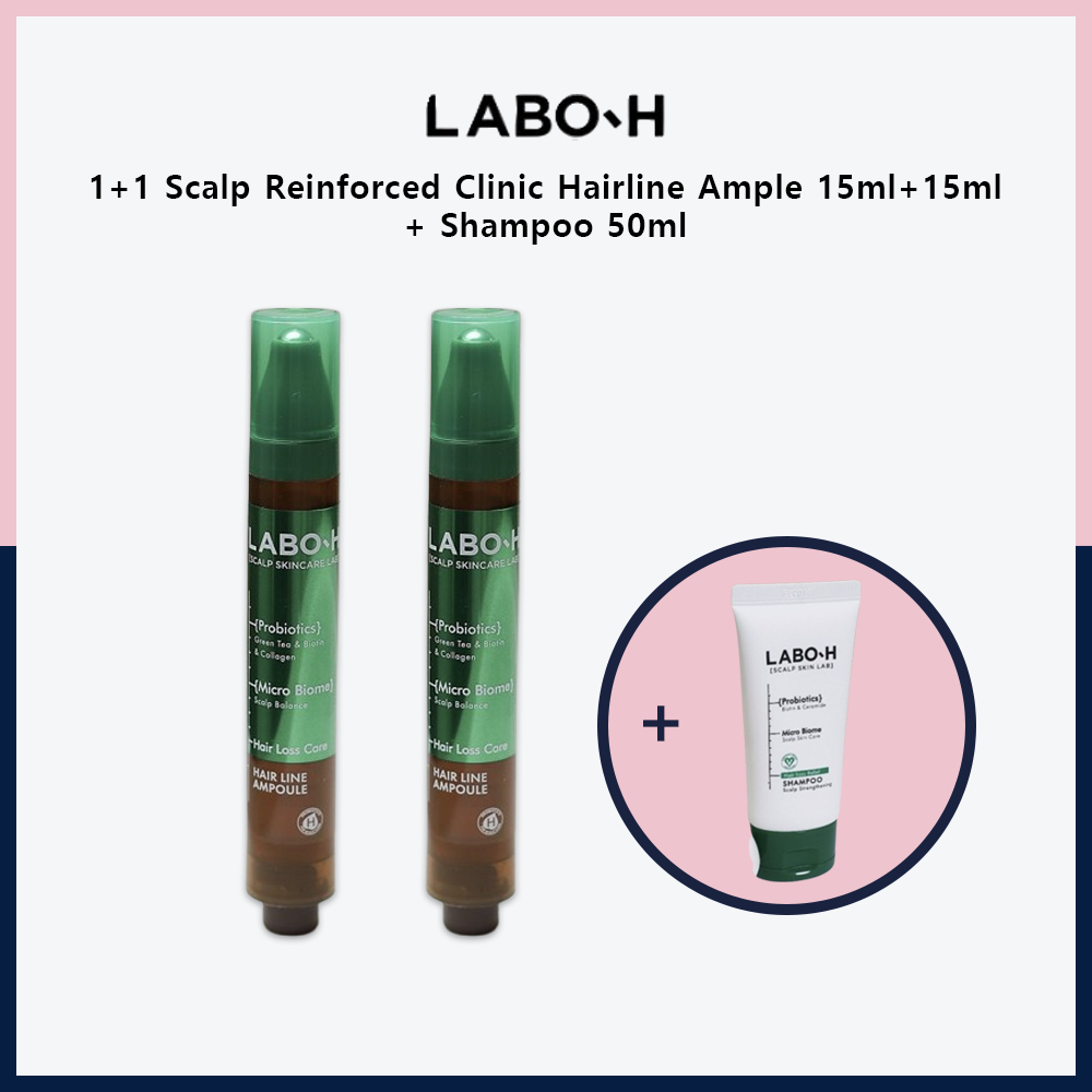 LABOH 1+1 Scalp Reinforced Clinic Hairline Ample 15ml+15ml + Shampoo ...