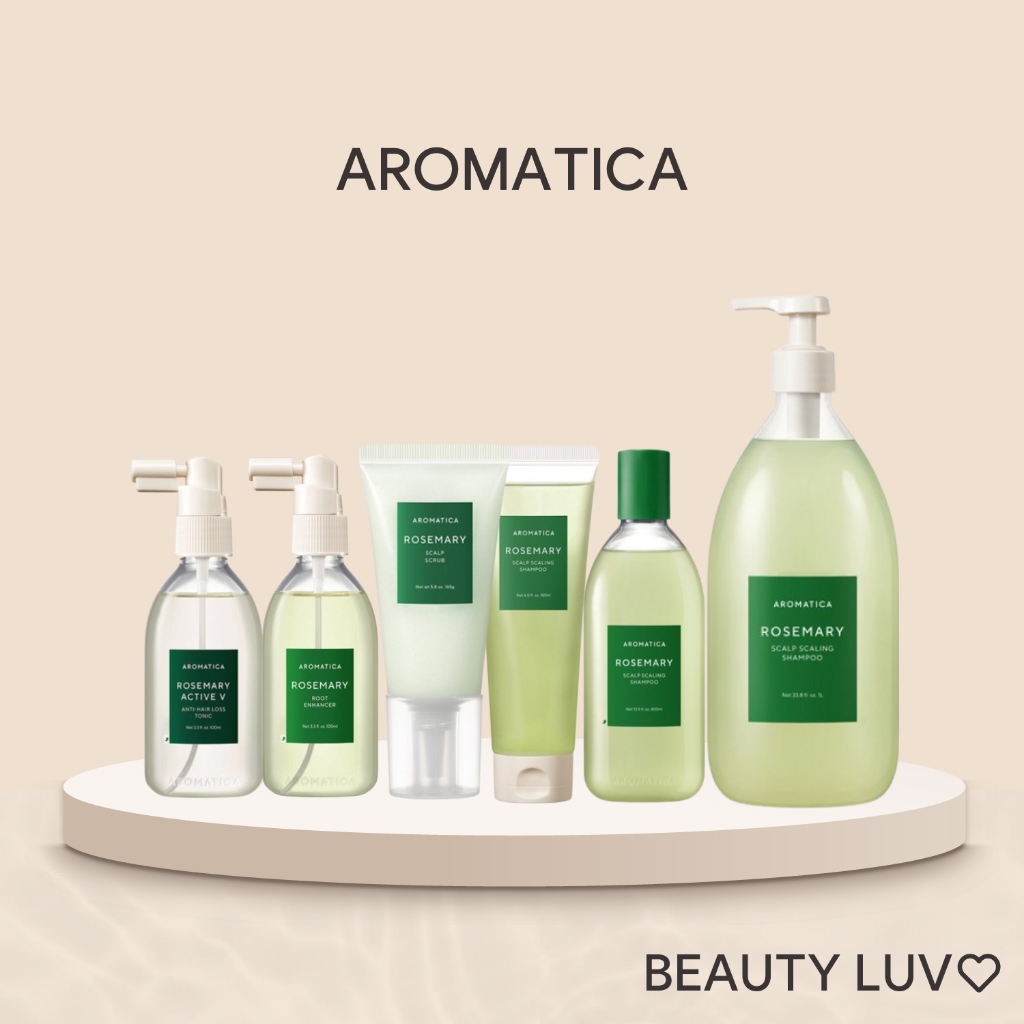 [AROMATICA] Rosemary Scalp Scaling Vegan Shampoo, Treatment, Scalp ...