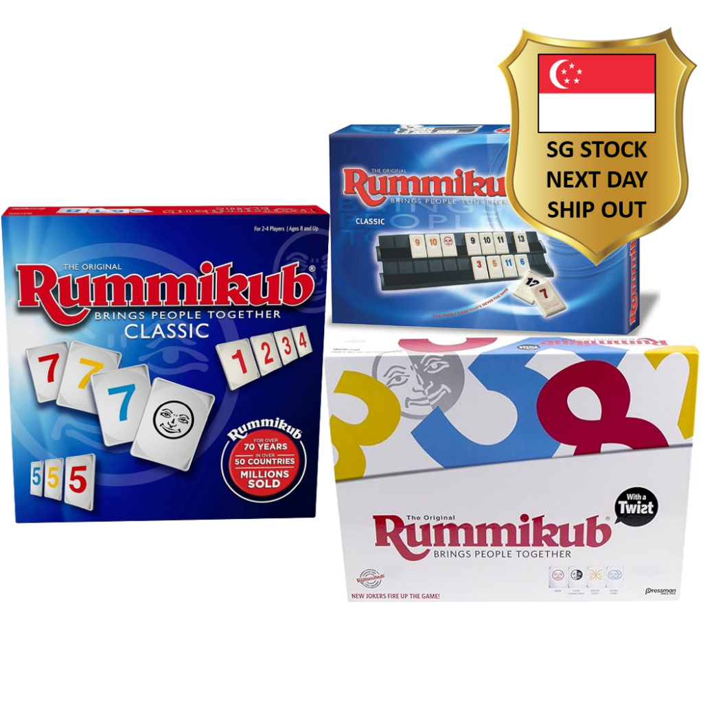 SG SELLER Rummikub Board Game Rummikub Large Rummy Tiles Rummikub Rummy ...
