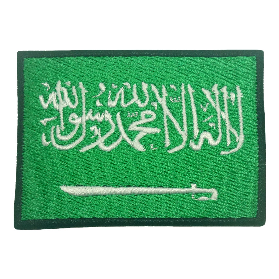 SAUDI ARABIA FLAG VELCRO PATCH - LARGE | Shopee Malaysia
