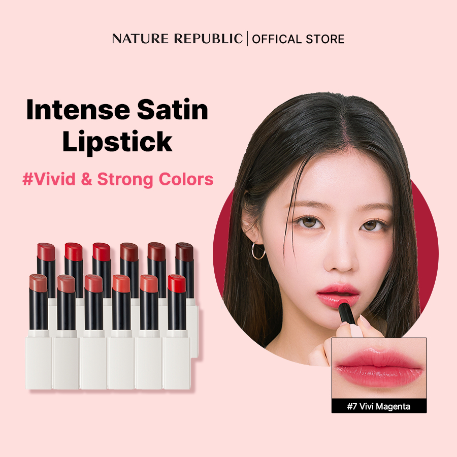 [NATURE REPUBLIC] LIP STUDIO INTENSE SATIN LIPSTICK 3.1g | Shopee Malaysia