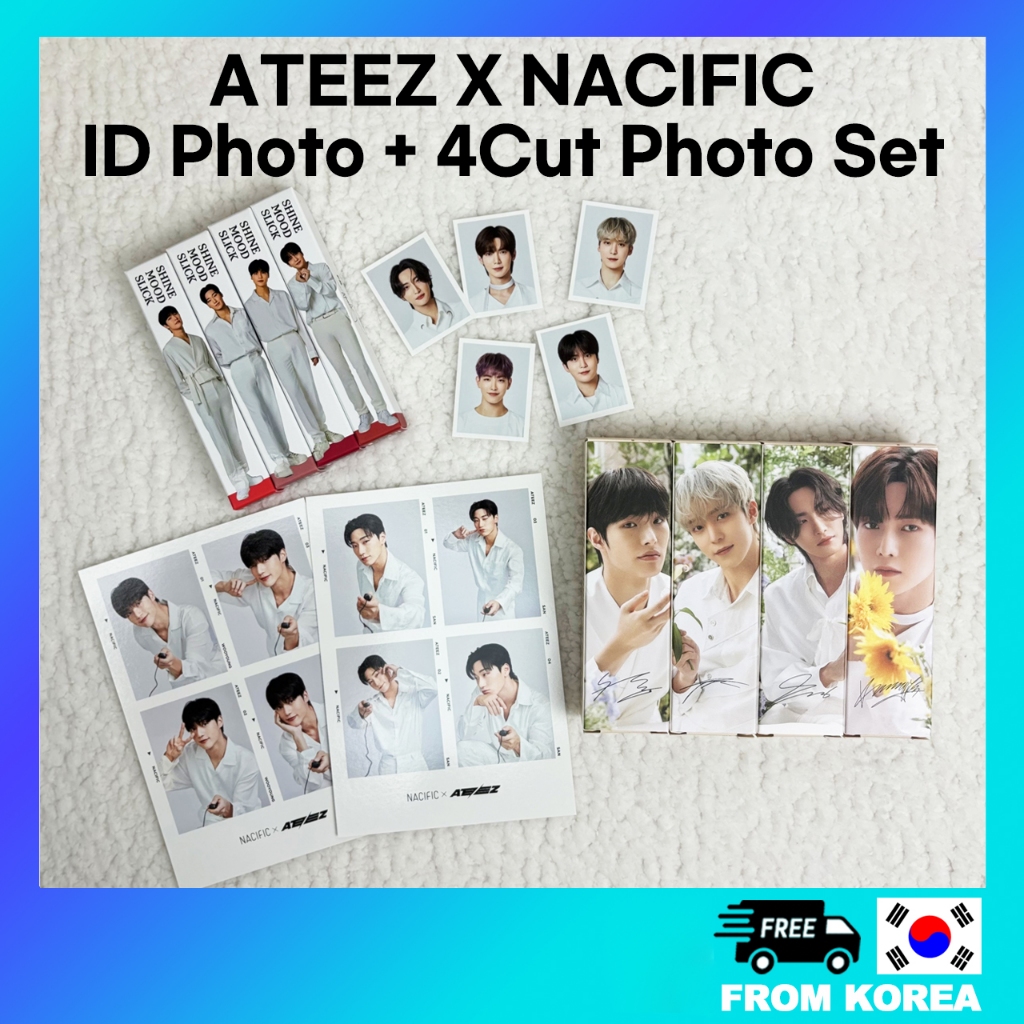 ATEEZ NACIFIC ID Photo 4Cut Set Hand Cream Lip Tint In Official ...