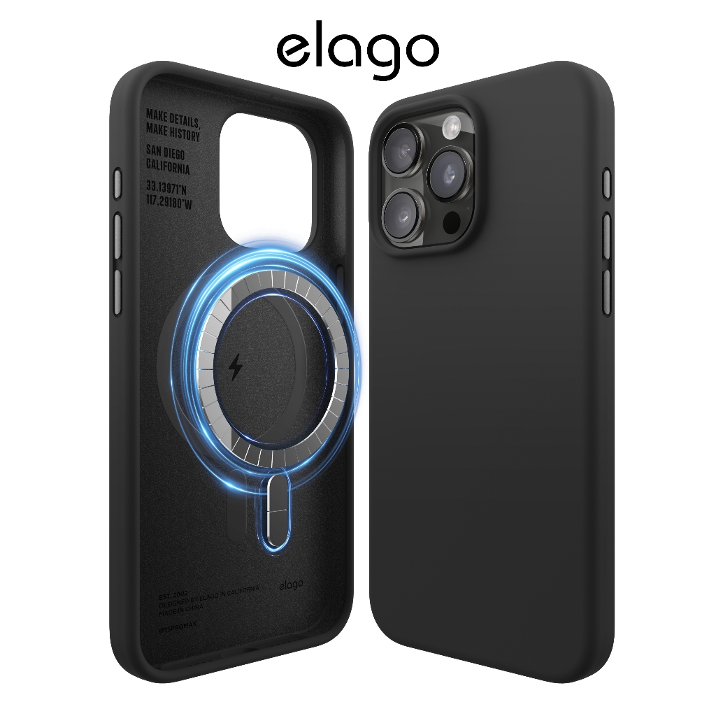 elago iP15 Pro & Pro Max Magnetic Silicone Case Compatible with iPhone ...