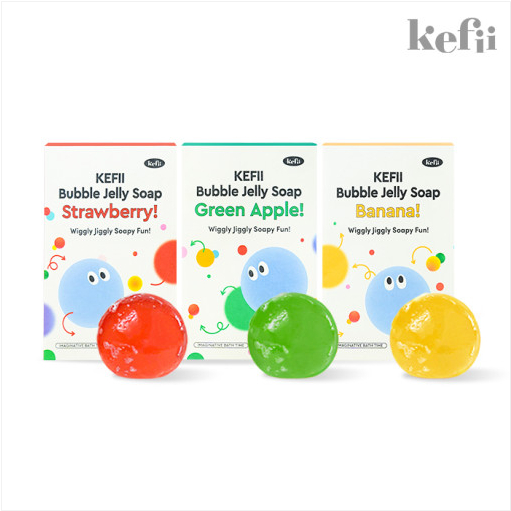 Kefii Bubble Soft slime All in one Soap (3types) bath toy children wash ...