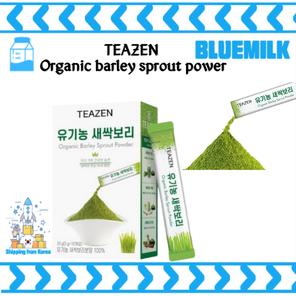 Teazen organic barley sprout tea power, Korean barley germ fiber drink ...