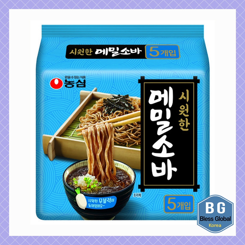 Nongshim Buckwheat Soba 127g x 5 packs / Korean Cool Instant Noodles ...