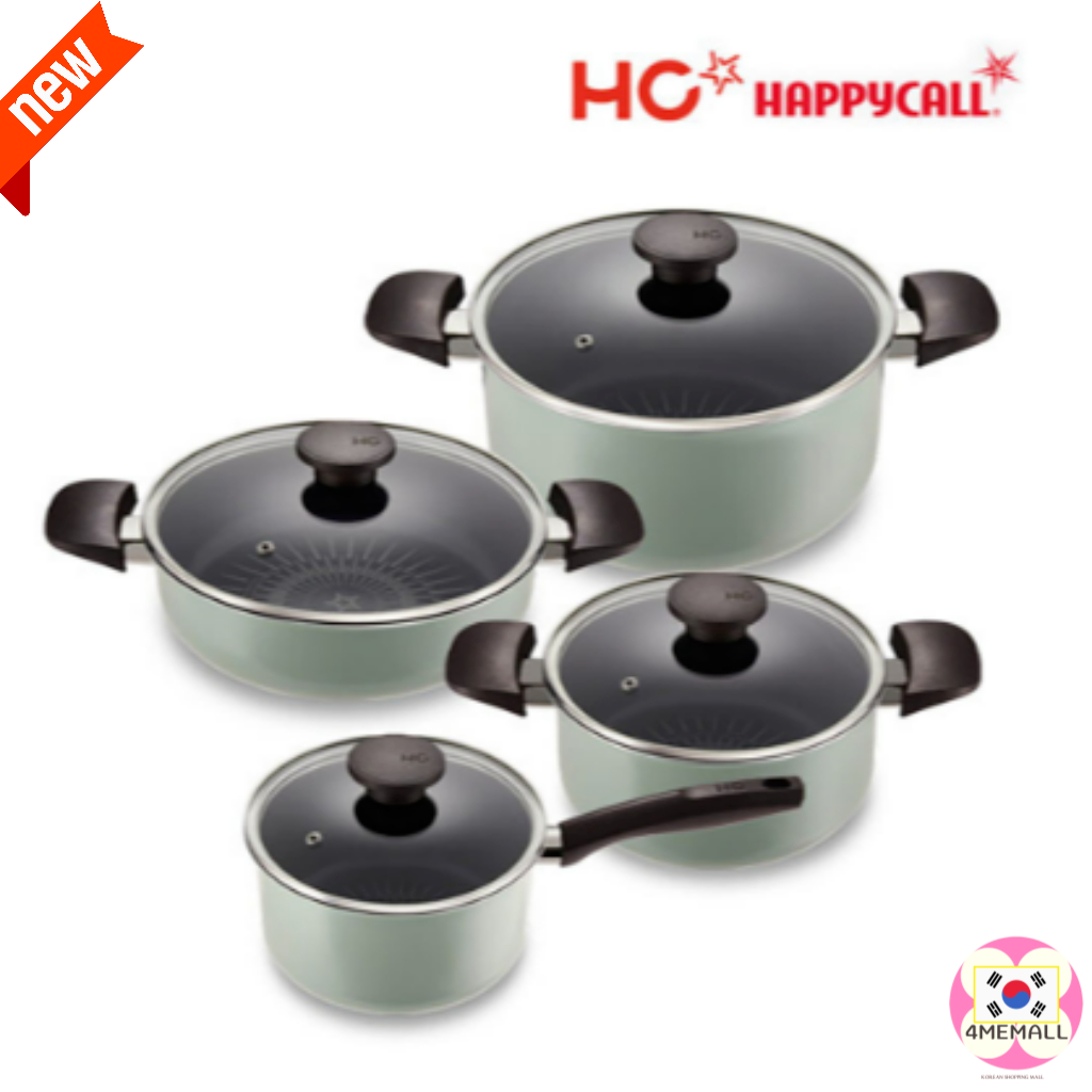 [ HC HAPPYCALL ] Verdant Titanium IH Pot 4 types 18cm, 20cm, 24cm Saucepan Milk Pan Hotpot Non ...