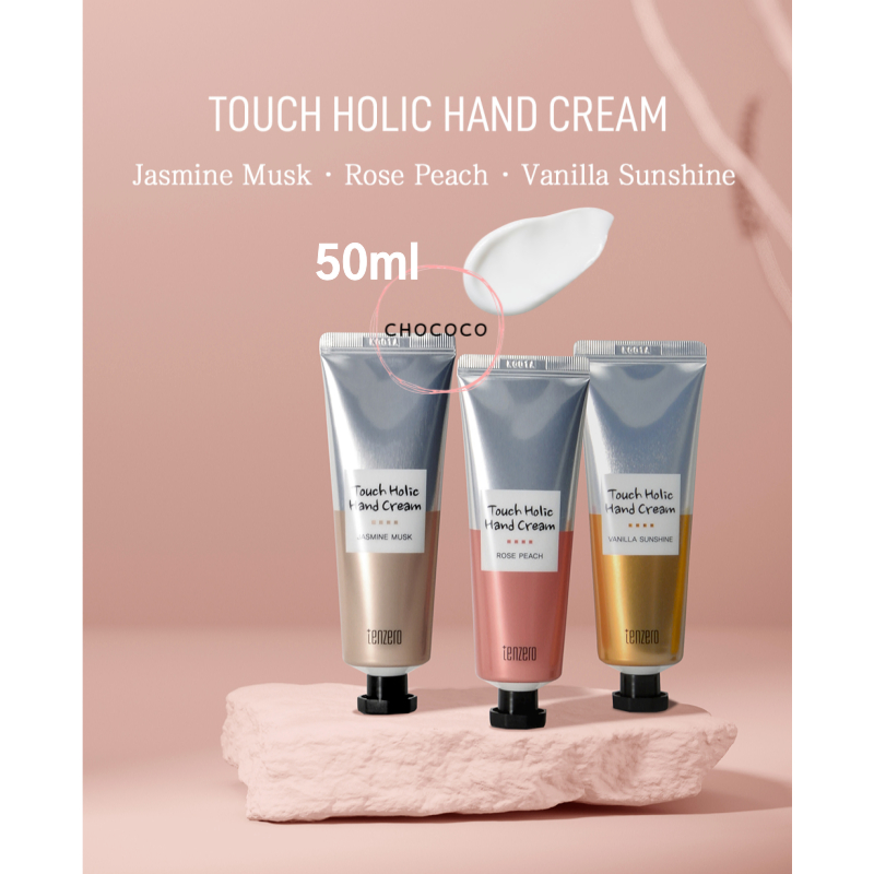 [KOREA] 🇰🇷 TOUCH HOLIC HAND CREAM 50ml JASMINE MUSK ROSE PEACH VANILLA ...