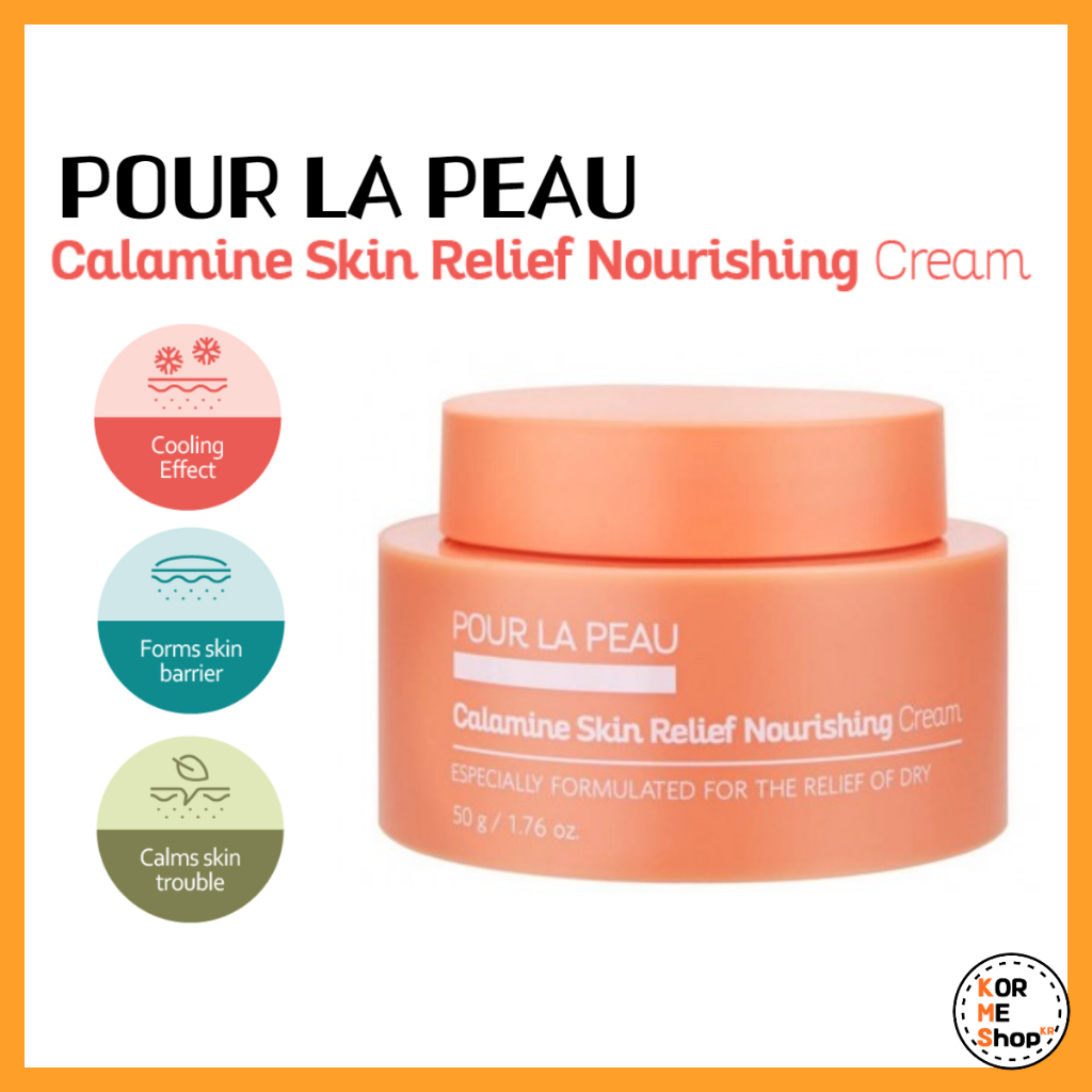 POUR LA PEAU Calamine Skin Relief Nourishing Cream 50g / Skin calming ...