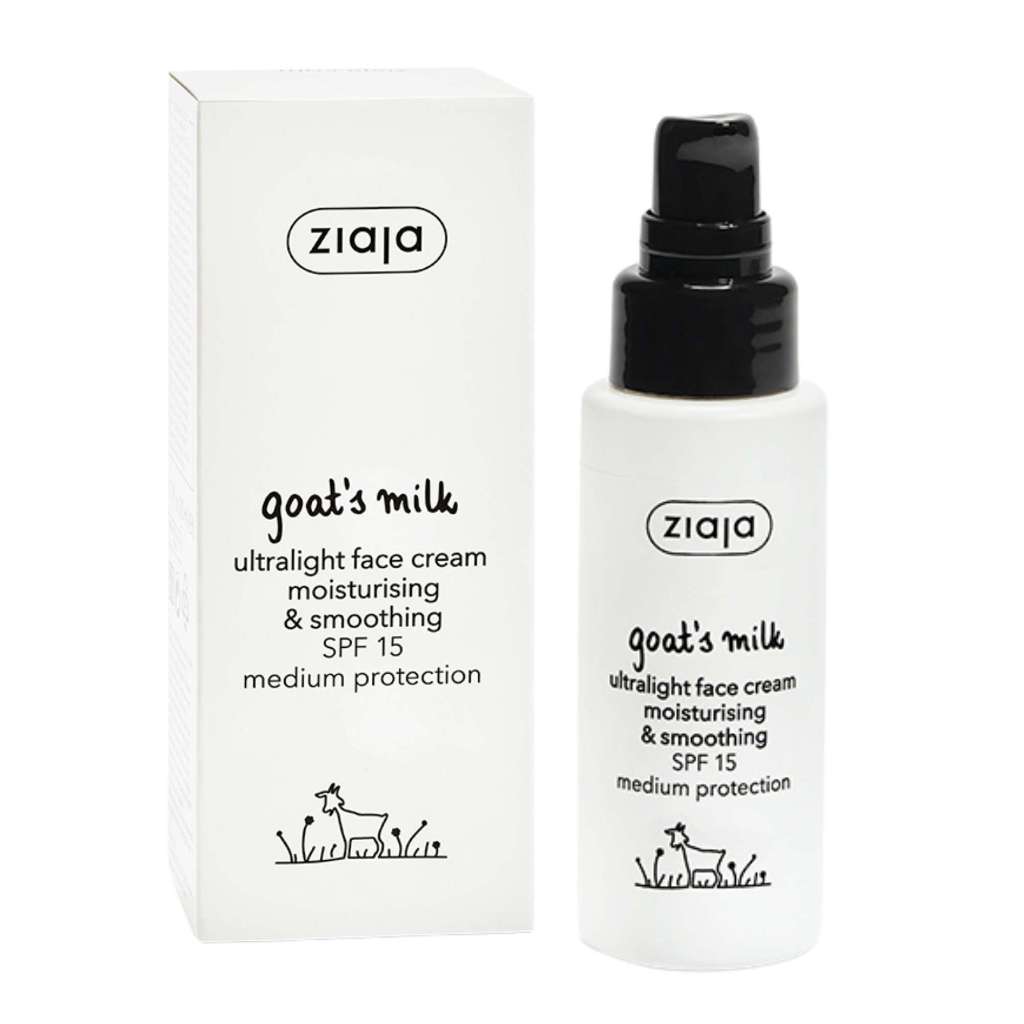 Ziaja Goat's Milk Ultralight Face Cream Moisturising & Smoothing Spf15 50ml | Shopee Malaysia