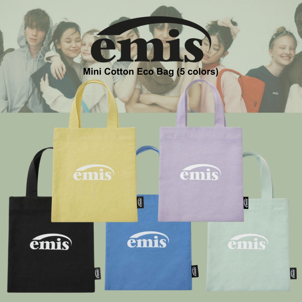 [emis] Mini Cotton Eco Bag (5 colors) | Shopee Malaysia