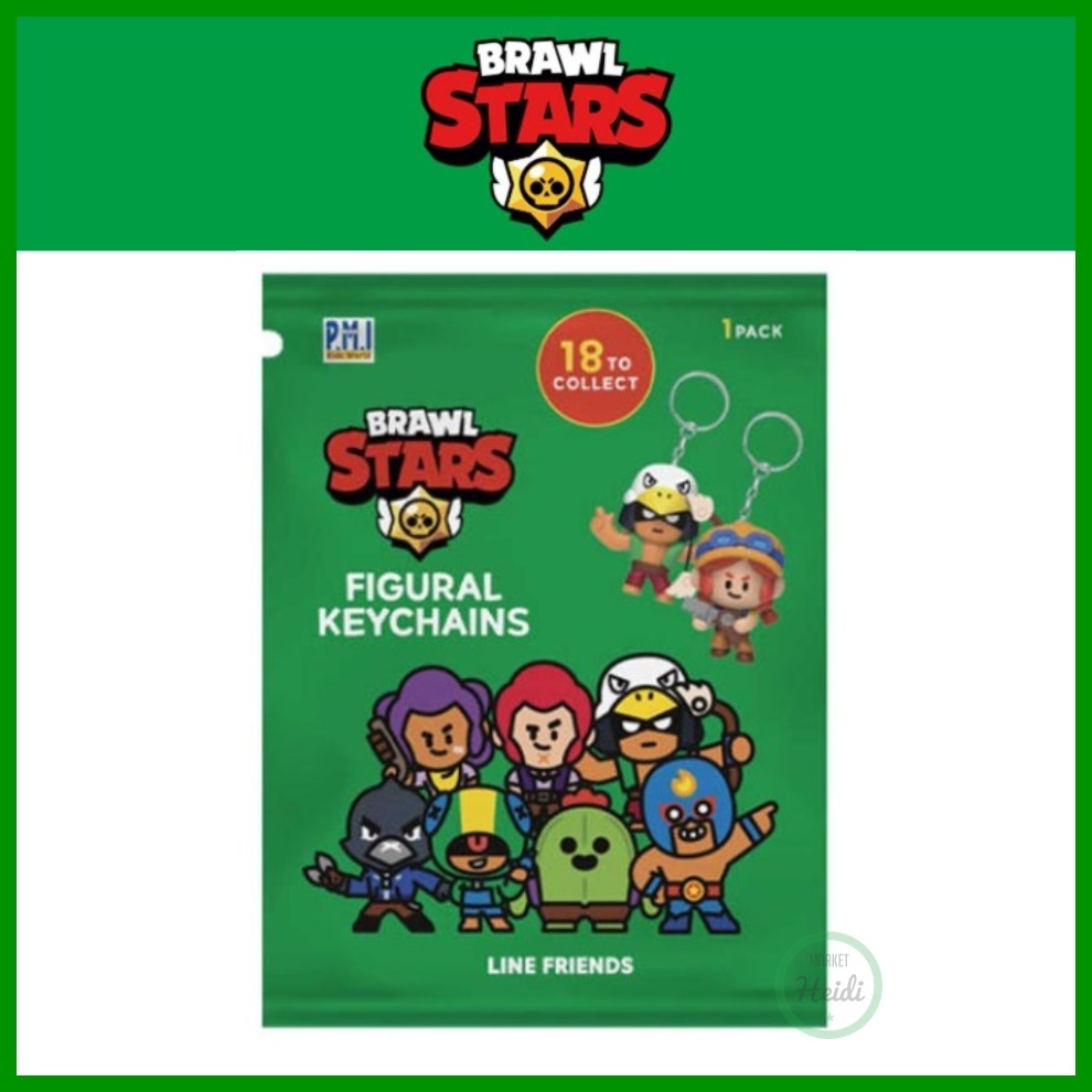 Line Friends Brawl Stars Random Figure Keychains 1 pack (18 to collect ...