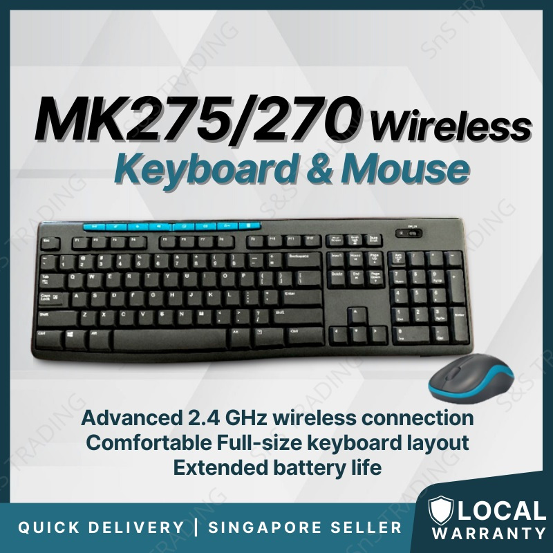 [SG]Wireless Keyboard and mouse Combo MK275 & MK270 - Full size ...