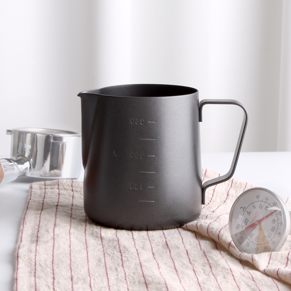 Teflon Steam Pitcher 350 ml Latte Milk Jug Milk Steam Machine Coffee ...