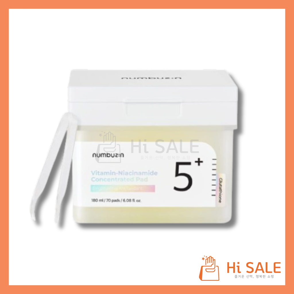 NUMBUZIN No.5 Vitamin-Niacinamide Concentrated Pad 180ml (70 Pads) | Shopee Malaysia