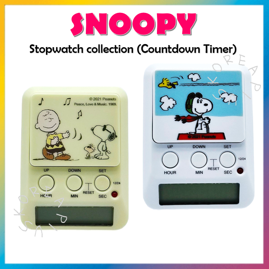[SNOOPY] Stopwatch timer for study Snoopy/Charlie Stop watch Snoopy ...