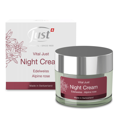 Original [Swiss JUST] Edelweiss Alpine Rose Night Cream 50 ml (Made in ...