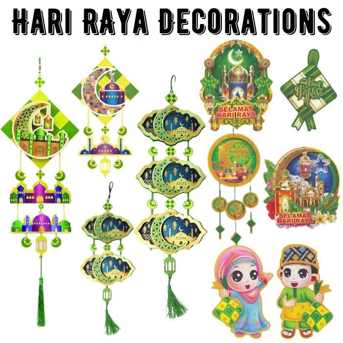 Hari Raya Decoration Selamat Aidilfitri Malay New Year 2025 Hanging ...