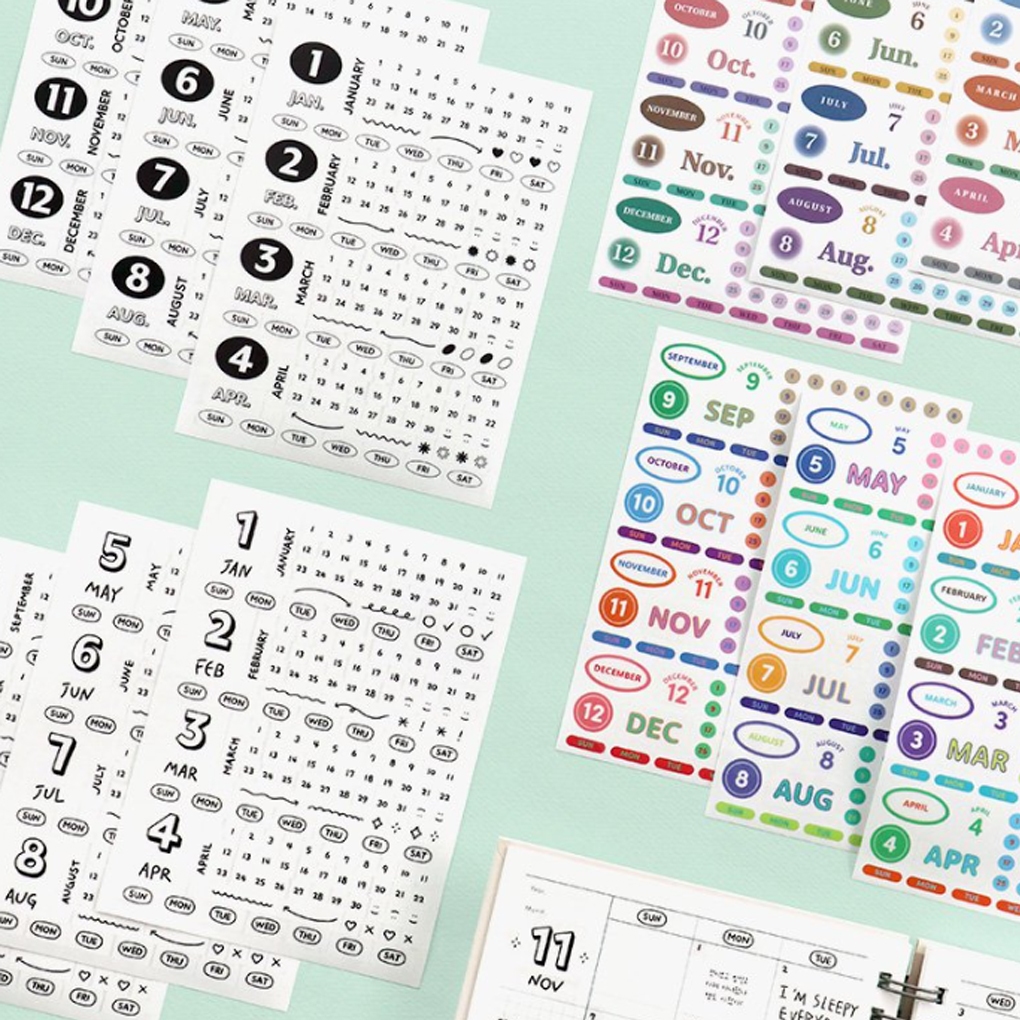 ICONIC Diary Date Deco Sticker , Diary and Planner Decoration | Shopee ...