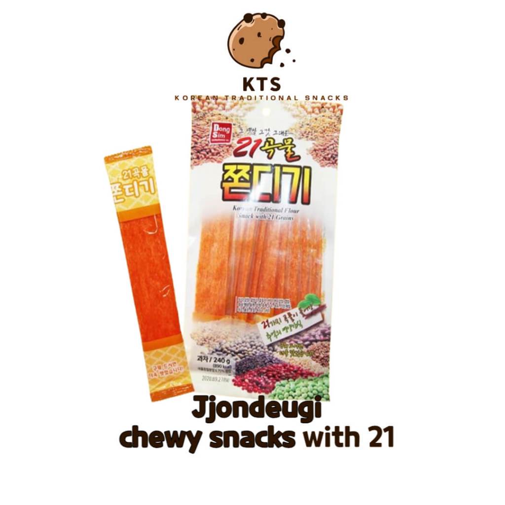Korean traditional chewy snacks with 21 grains, Jjondeugi, Popular ...