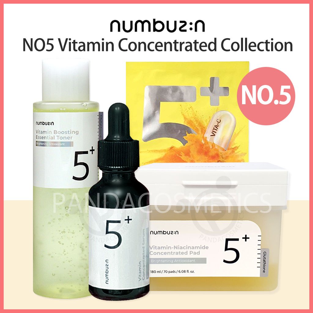 [NUMBUZIN] numbuzin NO.5 Vitamin Concentrated Collection (Toner / Serum / Toner Pad / Sheet Mask ...