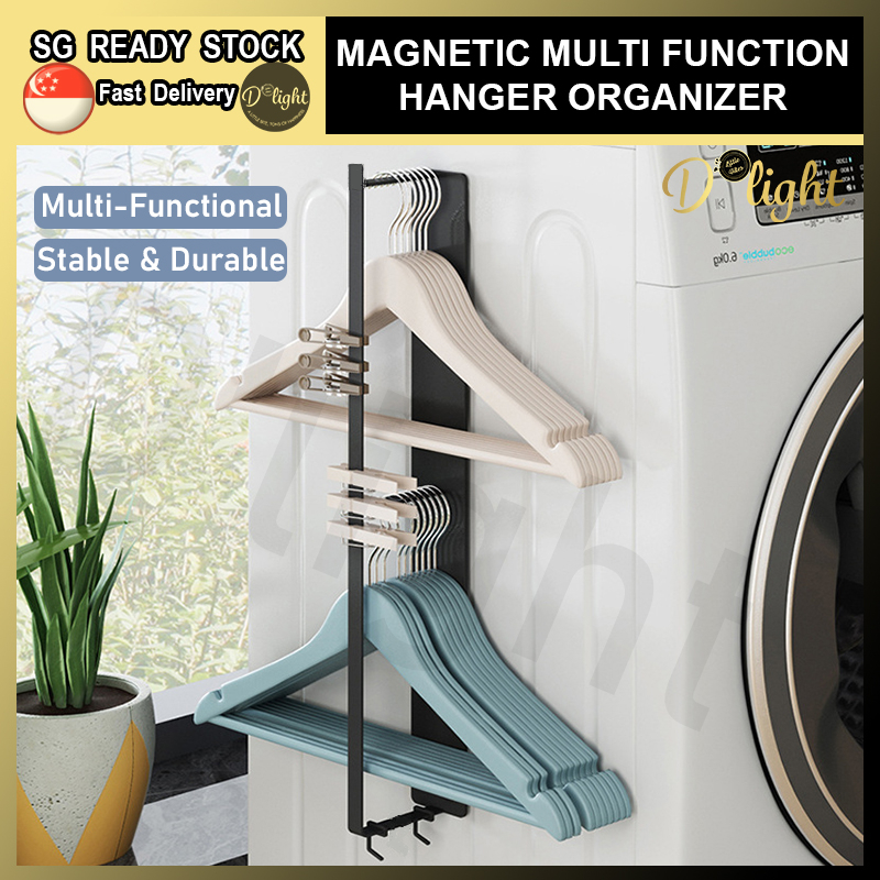 Dlight Multi-functional Magnetic Hangers Holder /Hanger Organizer Side ...