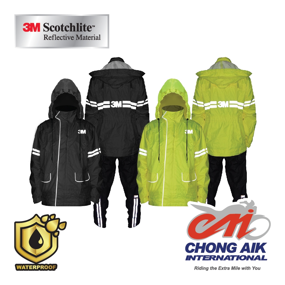 3M Rainwear Scotchlite Reflective Raincoat Gen-2.1 | Shopee Malaysia