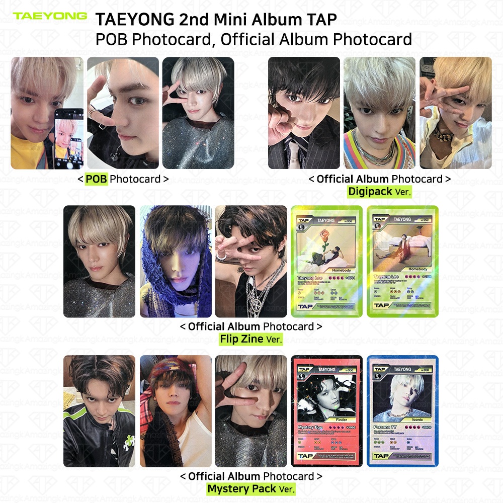 TAEYONG 2nd Mini Album TAP POB Official Photocard Hidden Card Soundwave ...