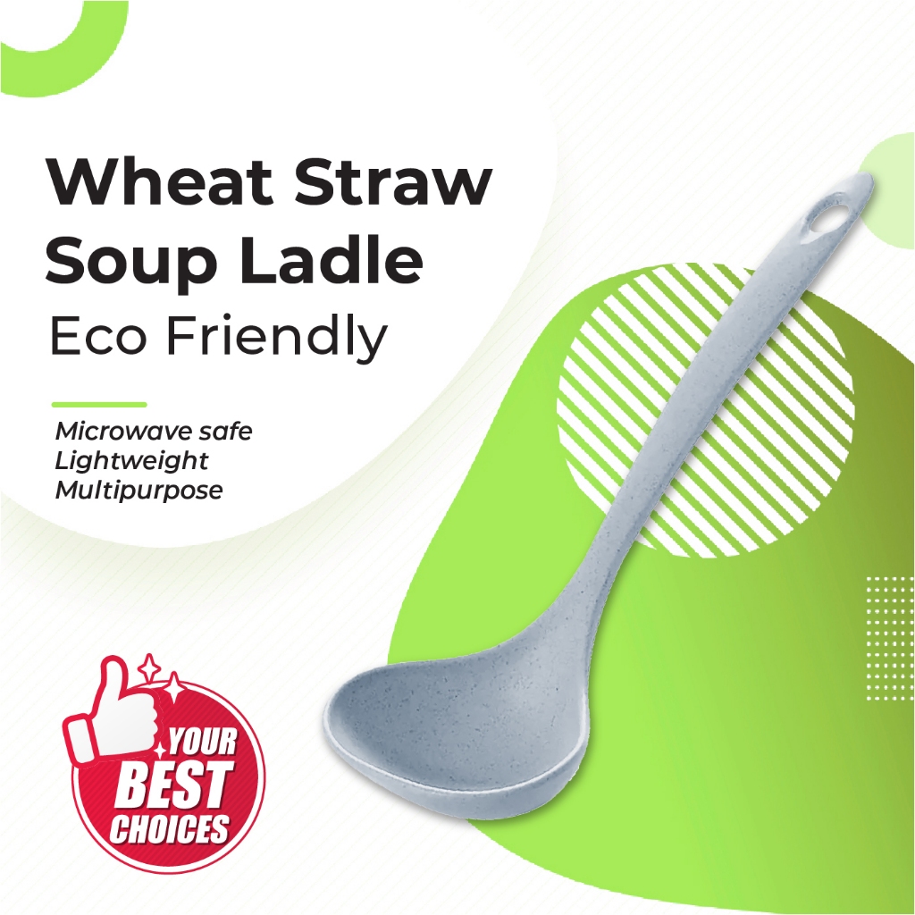 Eco Friendly Wheat Straw Soup Ladle Scoop | Shopee Malaysia